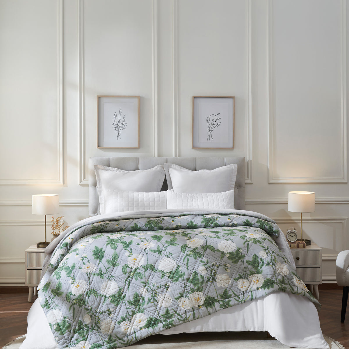 Gul Reversible Printed Quilt – Contrast Living