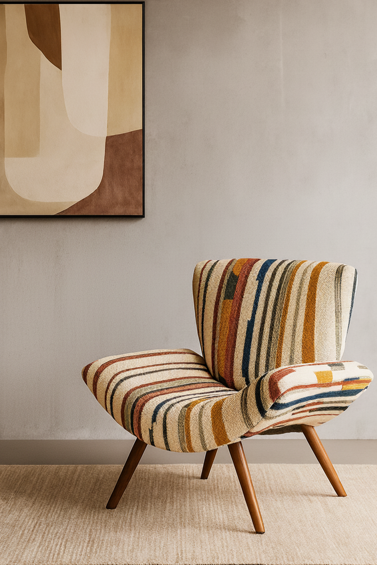 Jaspira Wooden Upholstered Chair – Contrast Living